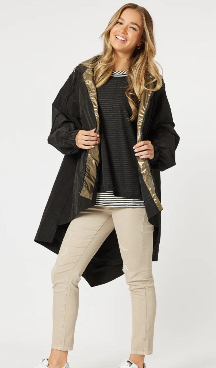 Threadz black and gold jacket – Tonia T Boutique